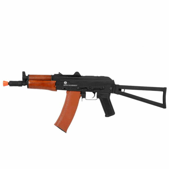 Rifle de Airsoft Aeg Cybergun AKS74U 6mm Full Metal Preto - Carabinas ...